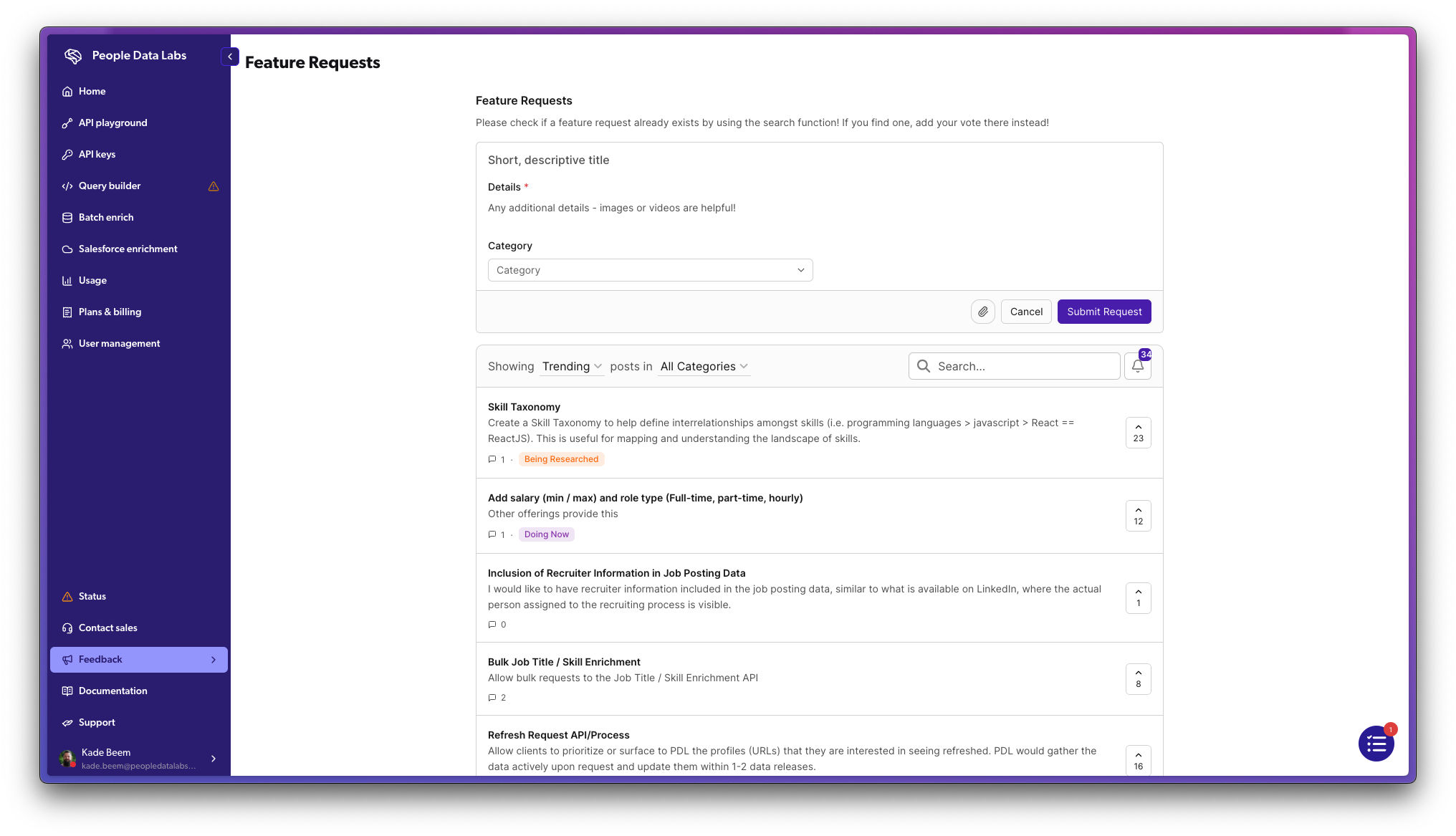 API Dashboard Quickstart – People Data Labs Help Center