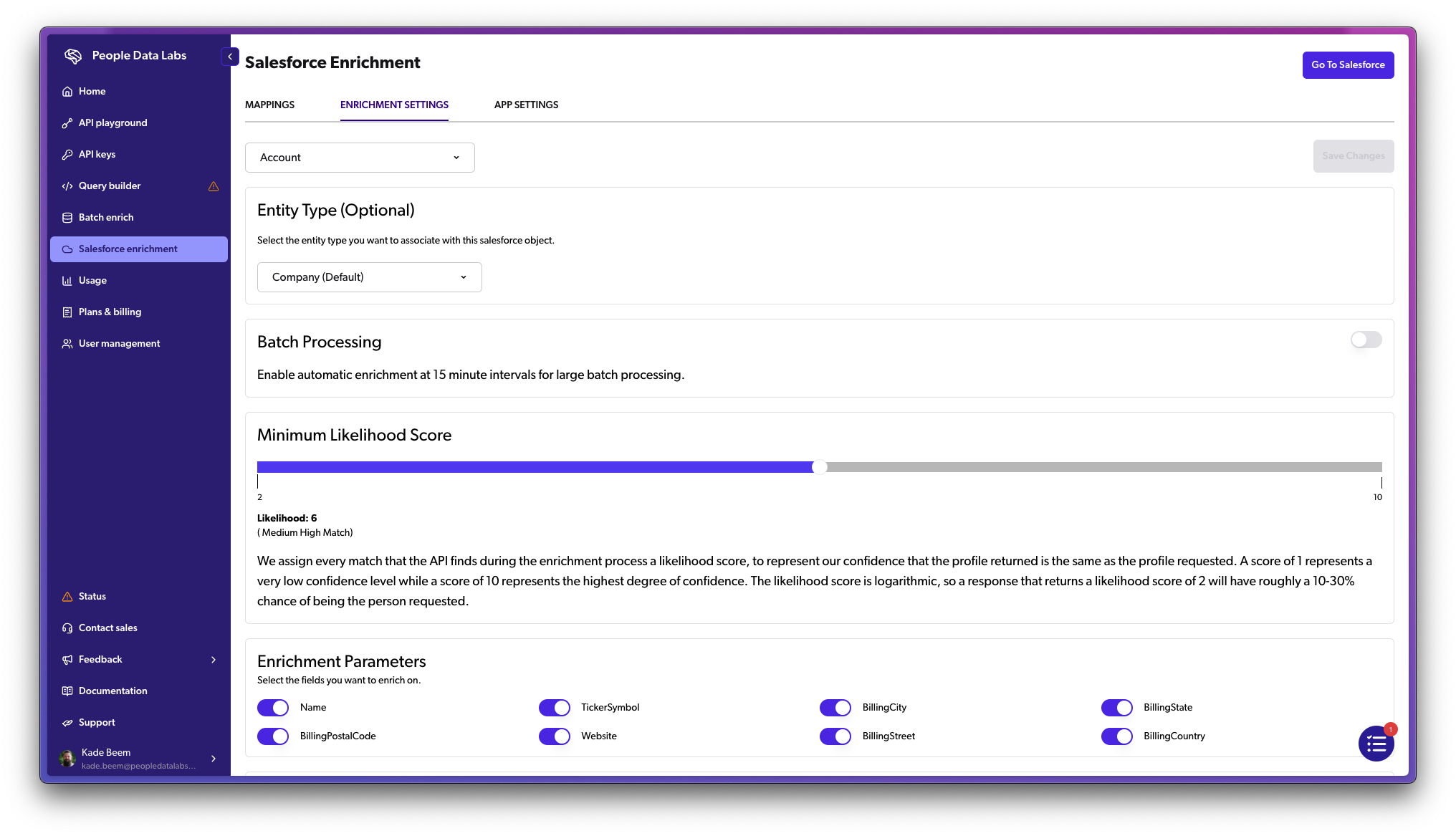 API Dashboard Quickstart – People Data Labs Help Center